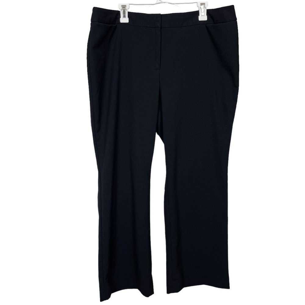 Talbots Signature Pants 18 Black Straight Slacks Trou… - Gem